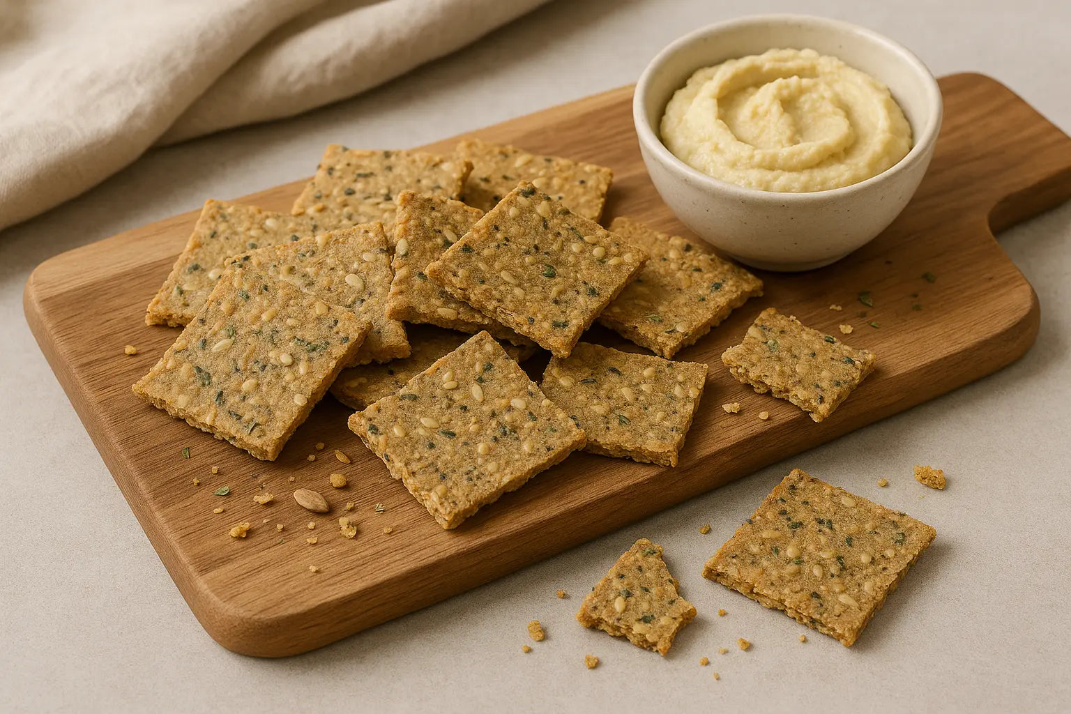 Protein-Cracker – Knusprig, vegan & herzhaft